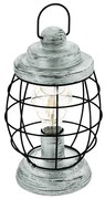 Eglo 79436 - Stolní lampa BAMPTON 1xE27/60W/230V stříbrná
