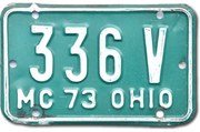 Americká SPZ Ohio 336V moto