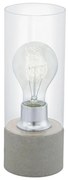 Eglo 94549 - Stolní lampa TORVISCO 1xE27/60W/230V šedá