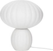 Bílá skleněná stolní lampa (výška 28 cm) Kumu – Hübsch