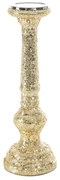SKLENĚNÝ SVÍCEN MELIA (FI) 13X40 CM ZLATÁ