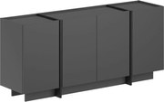 Antracitová komoda s dírou na kabely 180x80x45 cm Dorma – Kalune Design