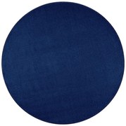 Hanse Home, Kusový koberec Nasty 104447 Darkblue kruh, 200x200 (průměr) kruh, modrá, chodba / předsíň