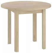 Jídelní stůl Adam - průměr 80 cm, dub cremona