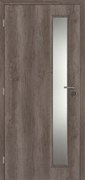 Doornite CPL Interiérové dveře TIKA1 sklo, 70 L, 70 × 197 cm, CPL laminát, levé, dub americký, prosklené