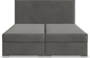 Manželská postel ZONZA Velvet 140×200 cm šedá