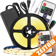 Sada COB LED pásku 12V 5m 60W - zdroj + stmívač + ovladač