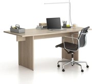 Kancelářský stůl single SOLID, 180x80 cm, dub přírodní