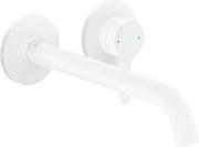 Axor One - Umyvadlová baterie pod omítku, s výpustí, 2-otvorová instalace, EcoSmart, matná bílá 48120700