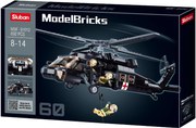 Stavebnice sluban model bricks m38-b1012 lékařská army helicoptéra uh-60 black hawk