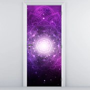 Fototapeta na dveře - Fialová abstrakce (95x205cm)