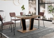 Prospero Rozkládací jídelní stůl MUSS 160 Kombinace barev: MUSS 160 table wotan/černý lesk