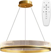 Toolight Toolight, LED závěsné svítidlo 60cm APP1190-CP, zlatá, OSW-40020