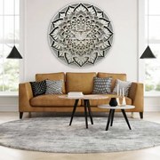 Vyřezávaná dřevěná 3D mandala na zeď | SENTOP PR0460