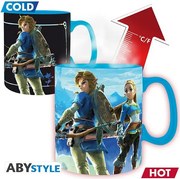 Hrnek Abysse Corp The Legend of Zelda - Breath of the Wild (měnící se motiv) 460 ml Vícebarevná
