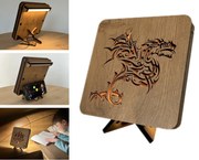 Li-Go "Drak" lampa 19x19cm provedení povrchu: dub světlý