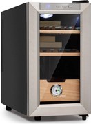 Klarstein El Presidente 23, humidor na doutníky, 23 l, 45 W, LED, dotykové ovládání, bukové dřevo