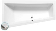 Polysan - Asymetrická vana Andra Slim L, 170x90x45 cm, bílá 81111S