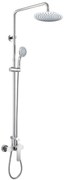 Mereo - Sprchový set s baterií, průměr 20 cm, 3 proudy, chrom CBE60104SCM
