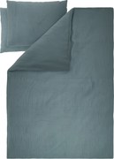 Livarno® Mušelínové ložní povlečení, 240 x 220 cm, 70 x 90 cm (tmavě modrá)