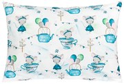 Bellatex Povláček bavlna 40x60cm na zip Myška v hrnečku modrá