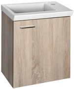 Aqualine Zoja - Umyvadlová skříňka 44x50x25 cm, dub platin 51046DP