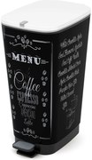 KIS Koš na odpad Chic Bin L - Coffee Menu, 45L