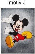 Diamantové malování - Mickey, Minnie (čtvercové diamanty) Motiv: J, Rozměr: 60x80 cm