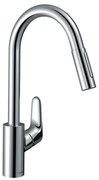 Hansgrohe Focus M41, páková kuchyňská baterie 240, Eco, vytahovatelná sprška, 2jet, chromová, HAN-31833000