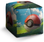 Sablio Taburet Cube Pokemon ball Krajina: 40x40x40 cm