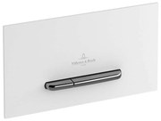 Villeroy & Boch ViConnect - Ovládací tlačítko splachování M300, lesklá bílá/kartáčovaná nerez 922160RE