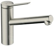 Hansgrohe Zesis M33, dřezová baterie 150, ocelová, 74802800