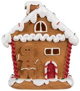 Vánoční perníková chaloupka s Led světýlky Gingerbread House - 11*9*13 cm