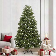 Umělý vánoční stromeček 240 cm 300 LED Teplá bílá PVC a ocel 3395706