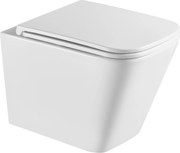 Erga Mery+, závěsná WC mísa 515x360x360mm, Rimless Tornado 2 + toaletní sedátko s pomalým zavíráním, bílá, ERG-V03-MERY-TO2-WH