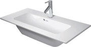 Duravit ME by Starck - Umyvadlo 83x40 cm, s přepadem, otvor pro baterii, DuraShield, bílá 234283AA00