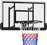 SPORTNOW basketbalový koš s deskou pro venkovní a vnitřní použití, basketbalová deska s ocelovou obroučkou Ø45 cm a sítí, montáž na zeď, basketbalová…