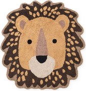 Oranžový/hnědý pratelný/ručně tkaný bavlněný dětský koberec 120x125 cm Snuggle Roary – Hanse Home