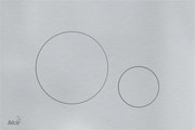 Alca Flat - Ovládání splachování, nerez polomat/lesk TURN-INOX