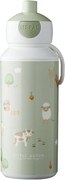 Světle zelená dětská lahev 400 ml Little farm – Mepal