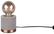 Šedá sametová stolní lampa (výška 11 cm) Judy – Reality