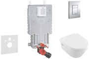 Grohe Uniset - Sada pro závěsné WC + klozet a sedátko Villeroy & Boch 38643SET-KB