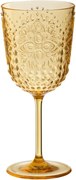 Meruňková plastová sklenička na noze Aqua Apricot - Ø 9*20cm / 400ml
