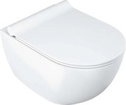 Ravak Chrome - Závěsné WC, RimOff, SoftClose, bílá X03081