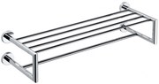 Sapho X-Round - Dvojitá polička na ručníky, délka 66 cm, chrom XR416