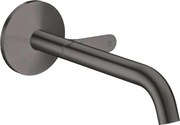 Axor One - Umyvadlová baterie pod omítku, s výpustí, EcoSmart, kartáčovaný černý chrom 48112340
