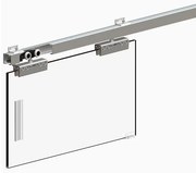 Herkules sada kování GLASS pro skleněné dveře 100kg/200cm - jedny dveře 22PAH213-370