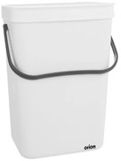 Bílý plastový odpadkový koš 10 l – Orion