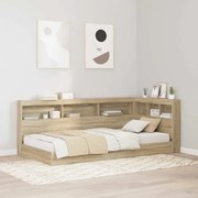 Knihovna postel s čelo Sonoma dub 75 x 190 cm Kompozitní dřevo 3335755