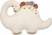 Dekorační polštář s bambulemi DINO, Ø 38 cm